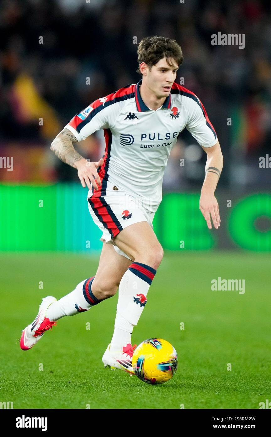 Rome, Italy. 17th Jan, 2025. Alessandro Zanoli of Genoa CFC during the ...