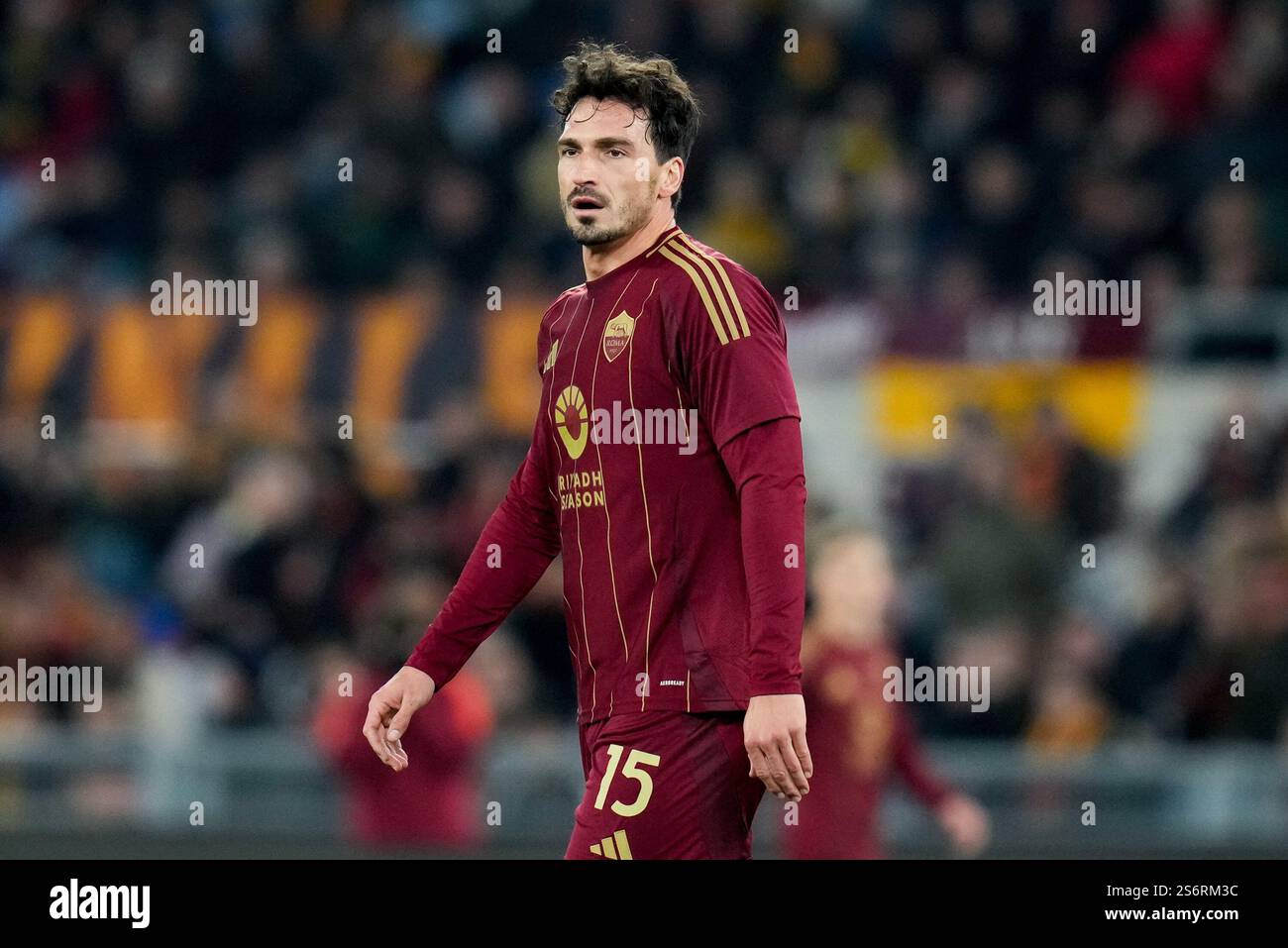 Rome, Italy. 17th Jan, 2025. Mats Hummels of AS Roma looks on during ...