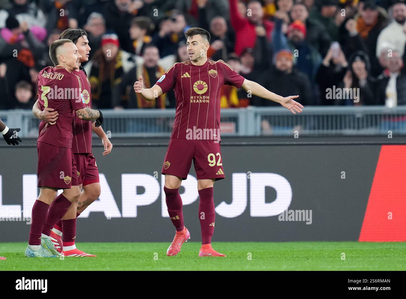 Stephan El Shaarawy of AS Roma celebrates after scoring second goal ...