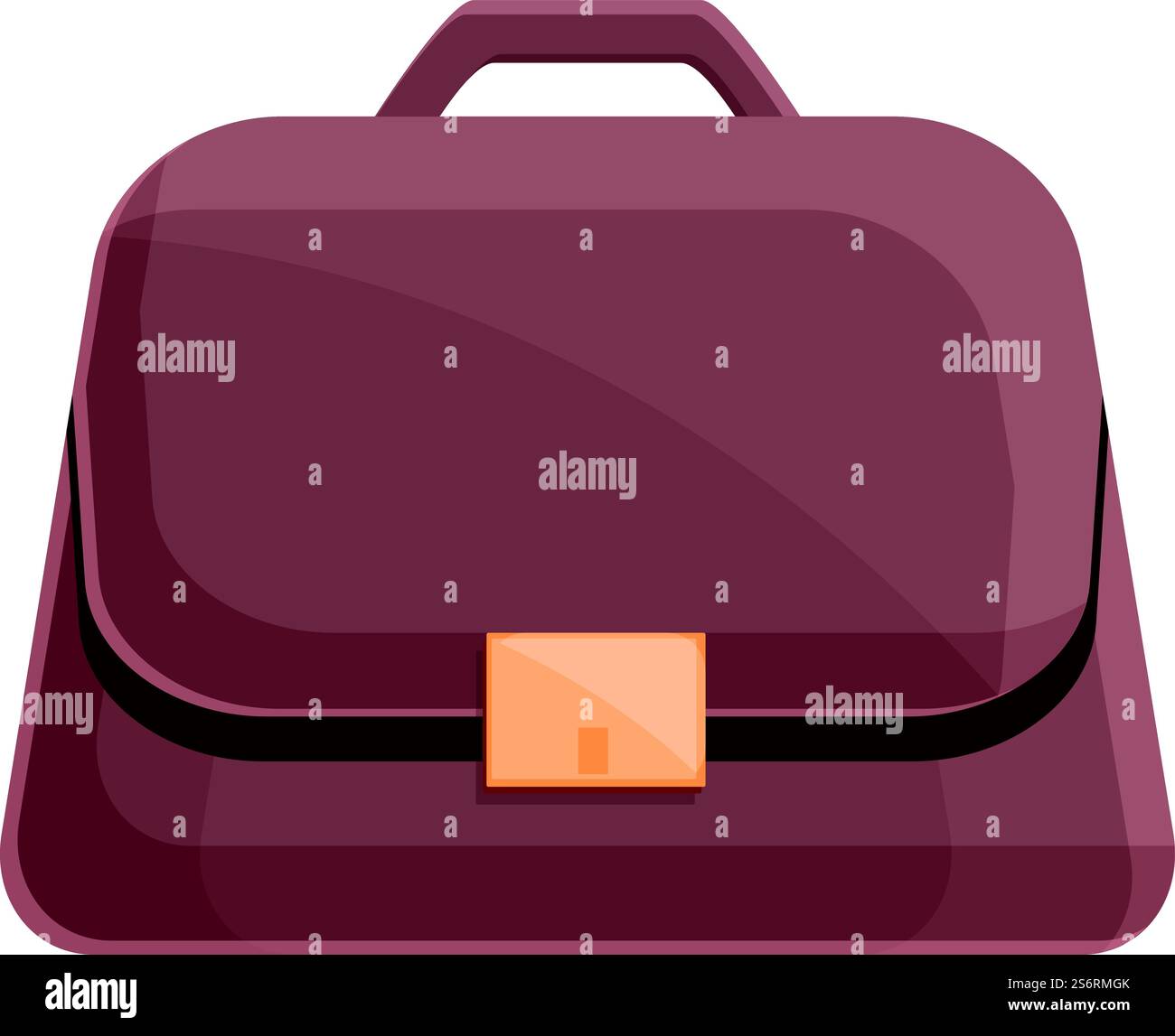 Leather briefcase icon cartoon vector. Bag case. Business suitcase ...