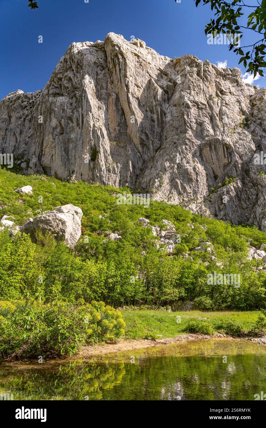 Stream in the Velika Paklenica gorge in Paklenica National Park ...