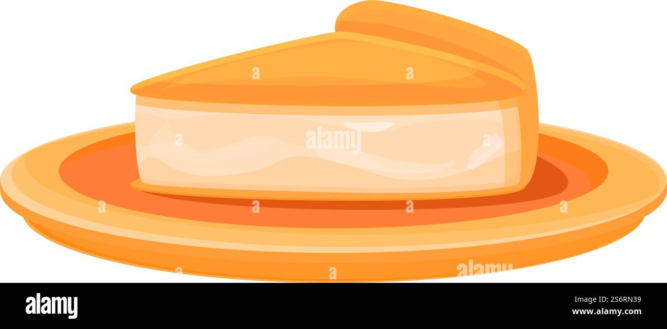 Piece cheesecake icon cartoon vector. Strawberry cake. Cheesecake slice ...