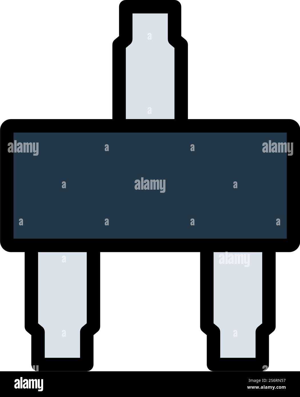 Smd Transistor Icon. Editable Bold Outline With Color Fill Design ...