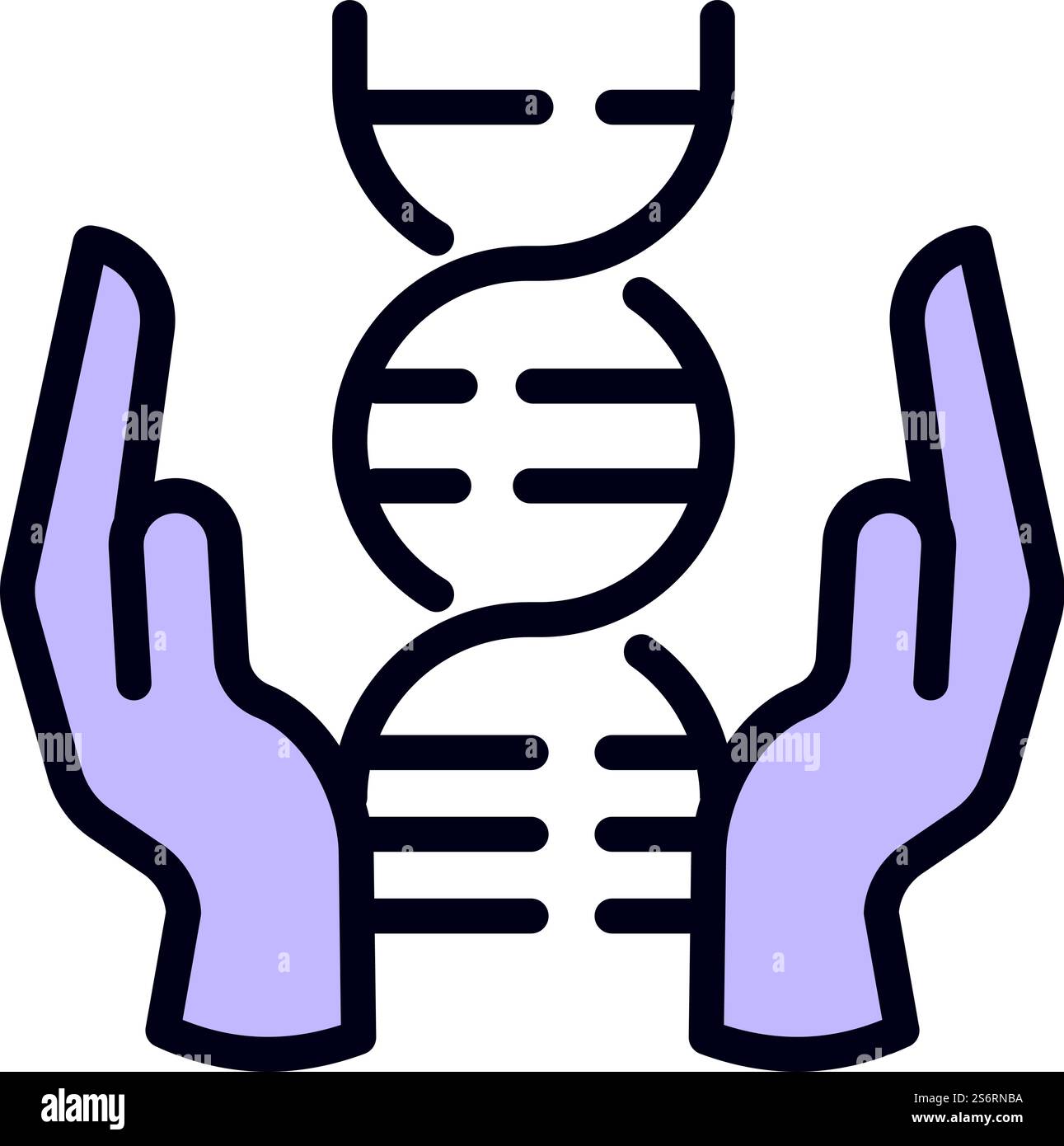 Keep Healthy Dna Icon Outline Vector Gene Editing Genetic Lab Keep Healthy Dna Icon Outline