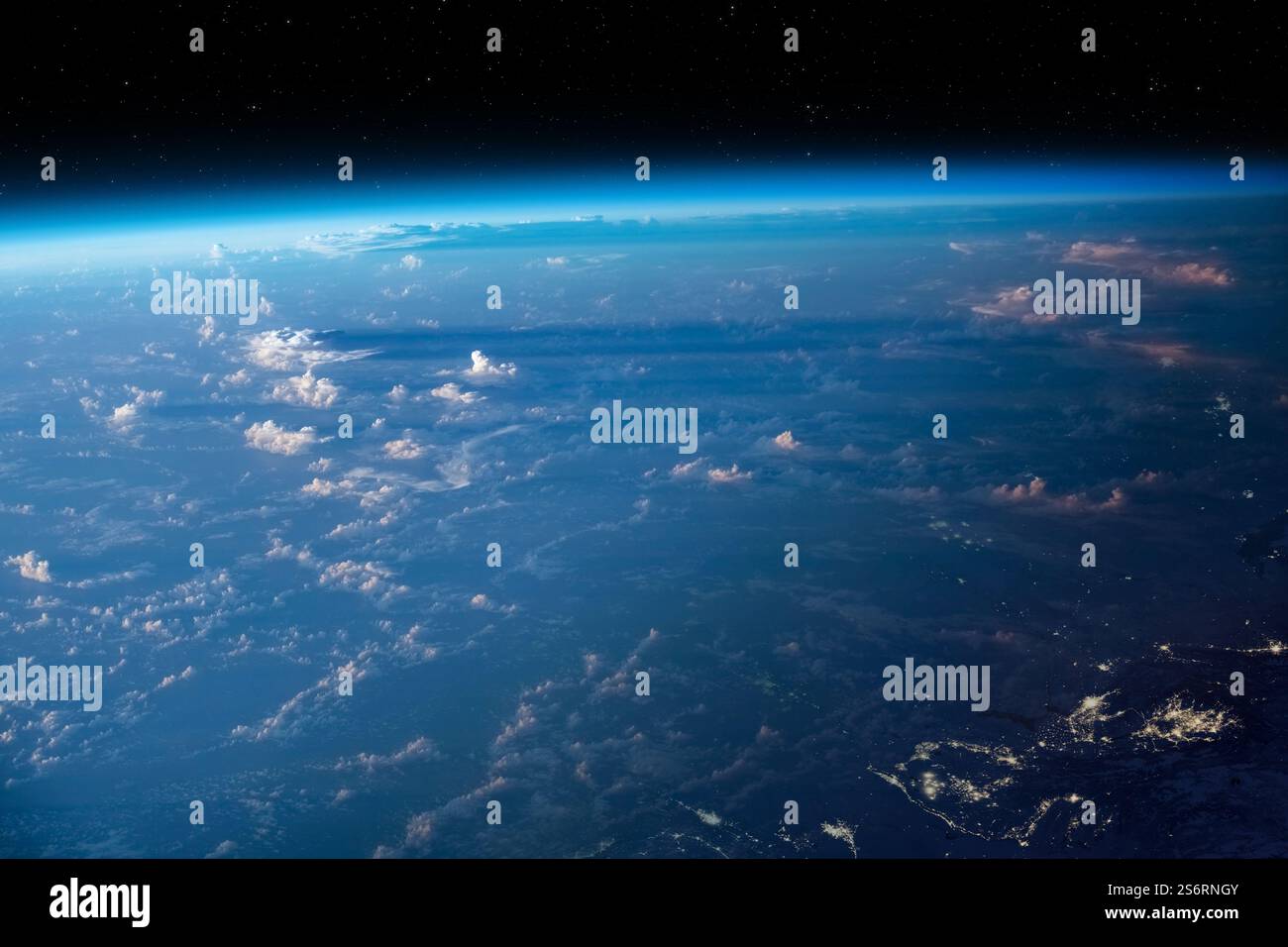 Observation of the planet Earth from space. Surface of planet Earth ...