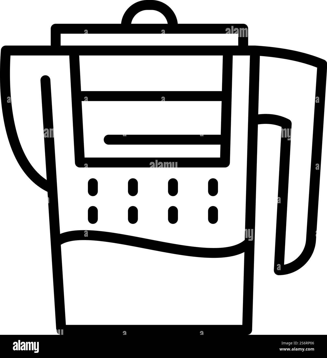 Water filter jug icon. Outline water filter jug vector icon for web design isolated on white ...