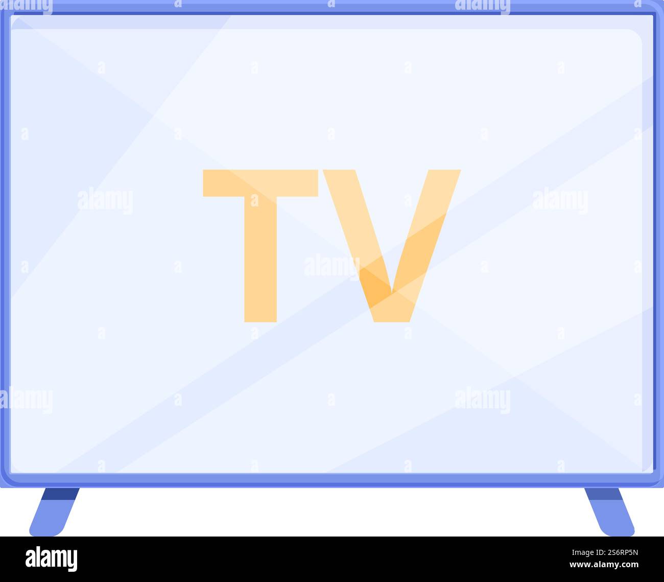 Smart tv icon cartoon vector. Screen television. Digital multimedia ...