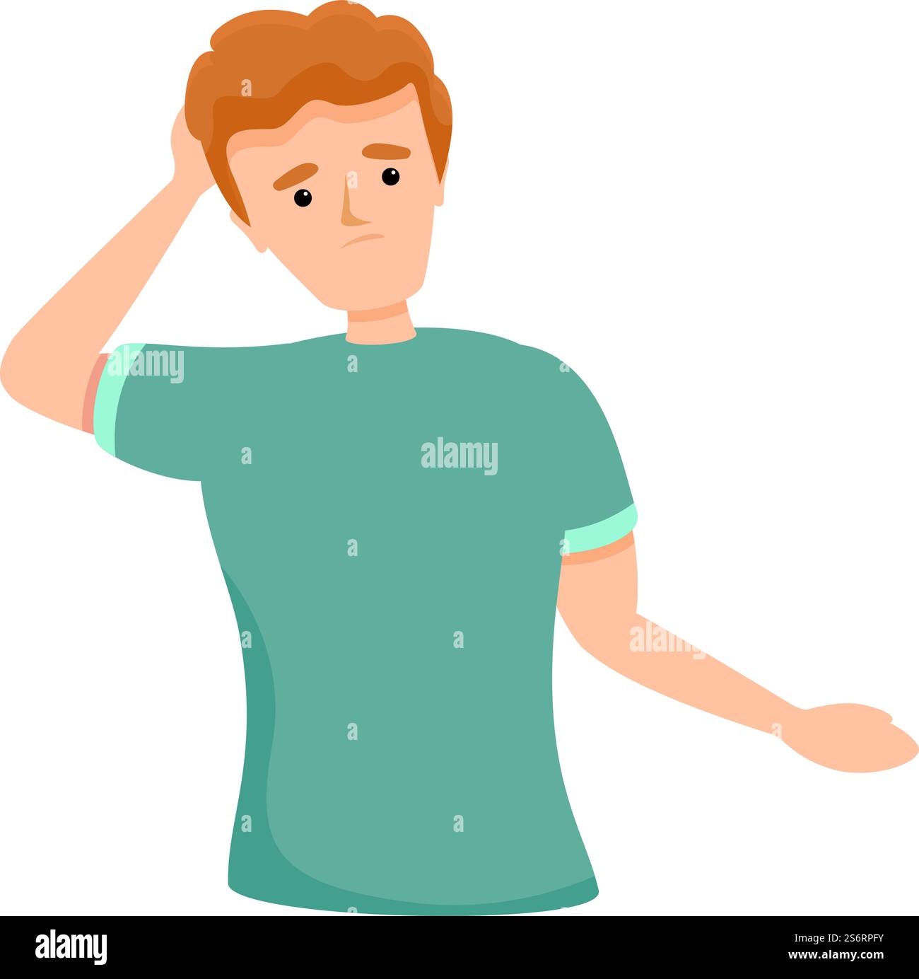 Thinking student icon cartoon vector. Strategy choice. Business ...