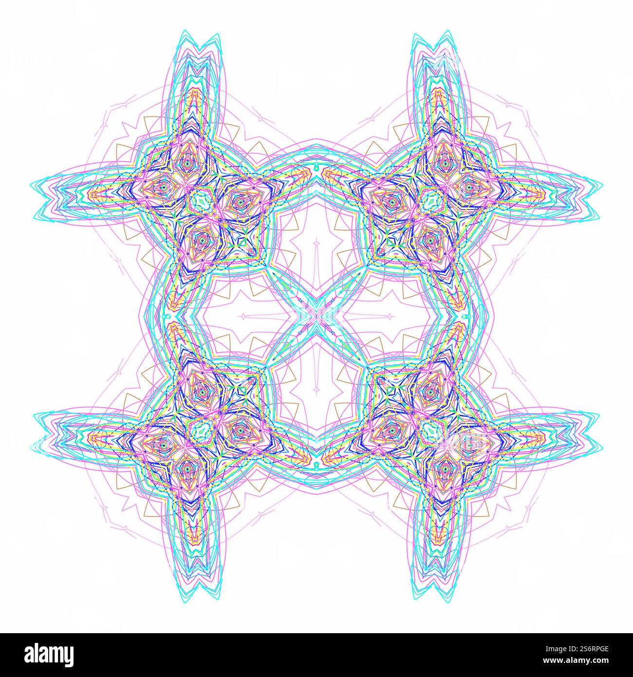 Abstract pattern shape on white background Stock Photo - Alamy