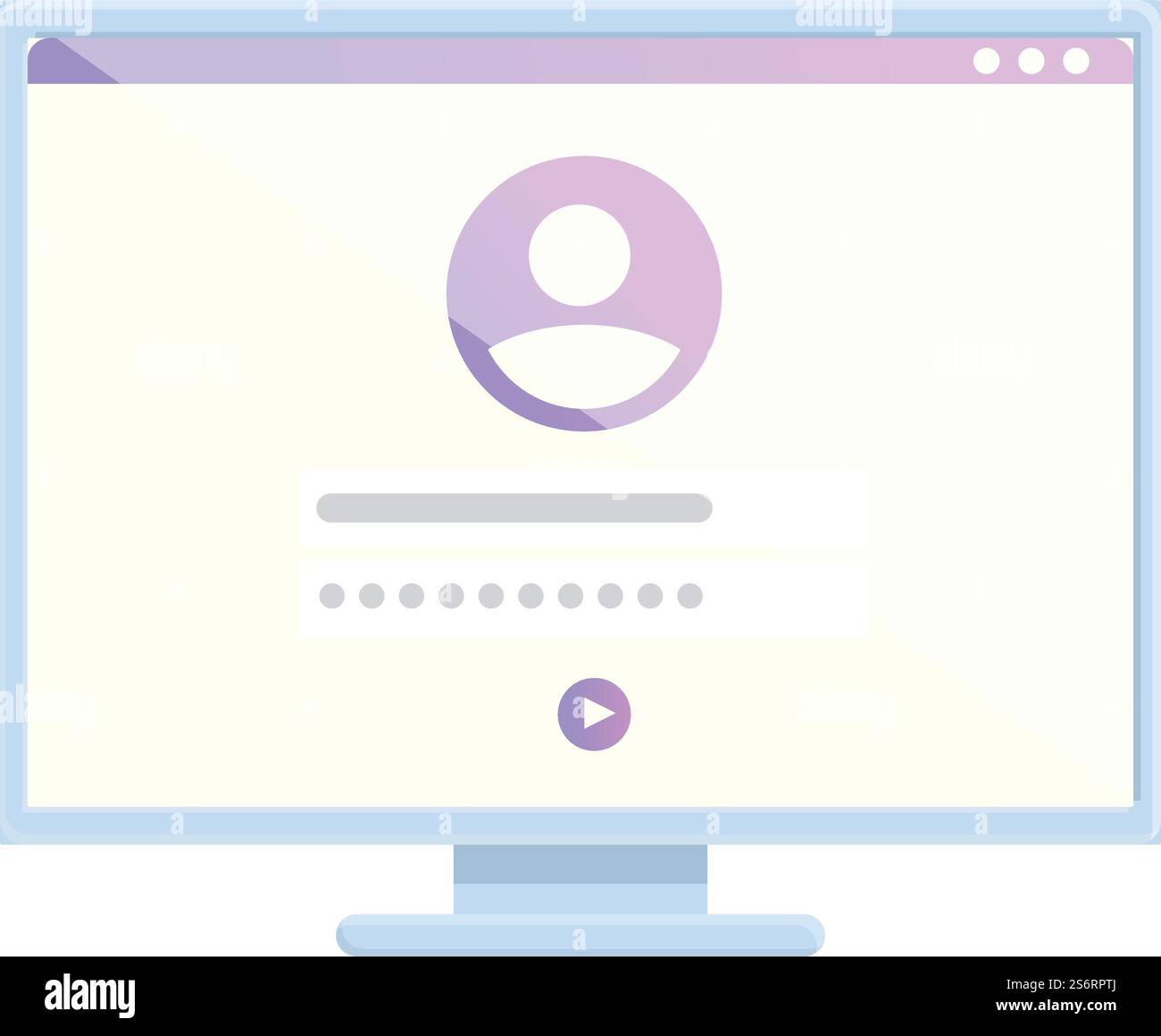 Company register icon cartoon vector. User online. Web form. Company ...