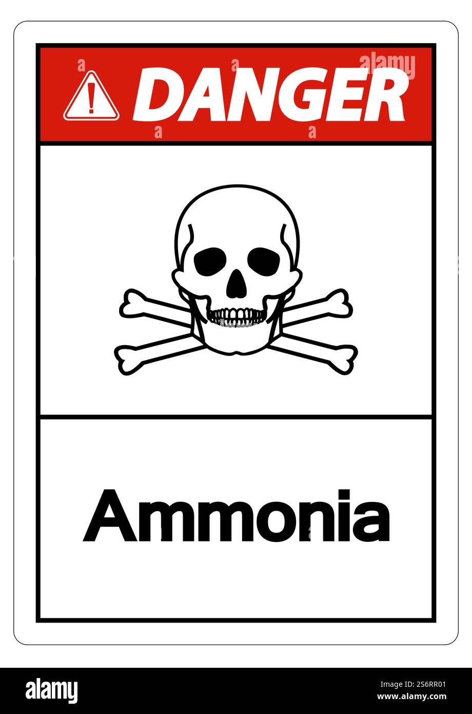 Danger Ammonia Symbol Sign On White Background Stock Vector Image & Art ...