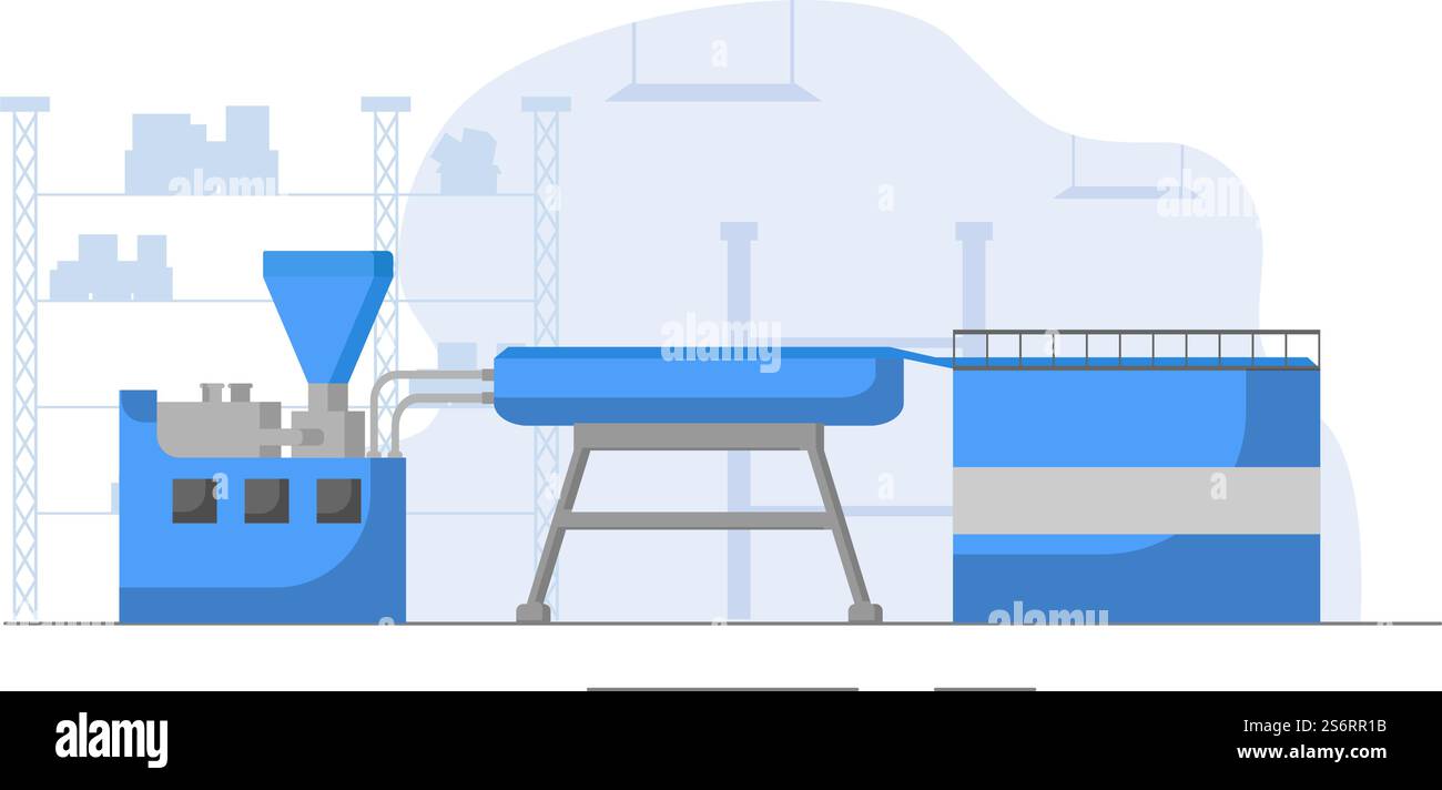 Machine Recycle Process with Trash Organic, Paper or Plastic to Protect ...