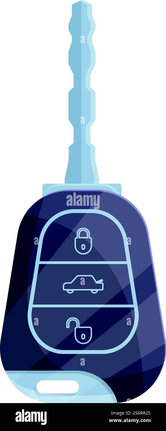 Car alarm system icon cartoon vector. Remote key. Hand control. Car ...