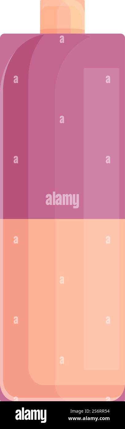 Shampoo bottle icon cartoon vector. Cosmetic bottle. Container pump ...