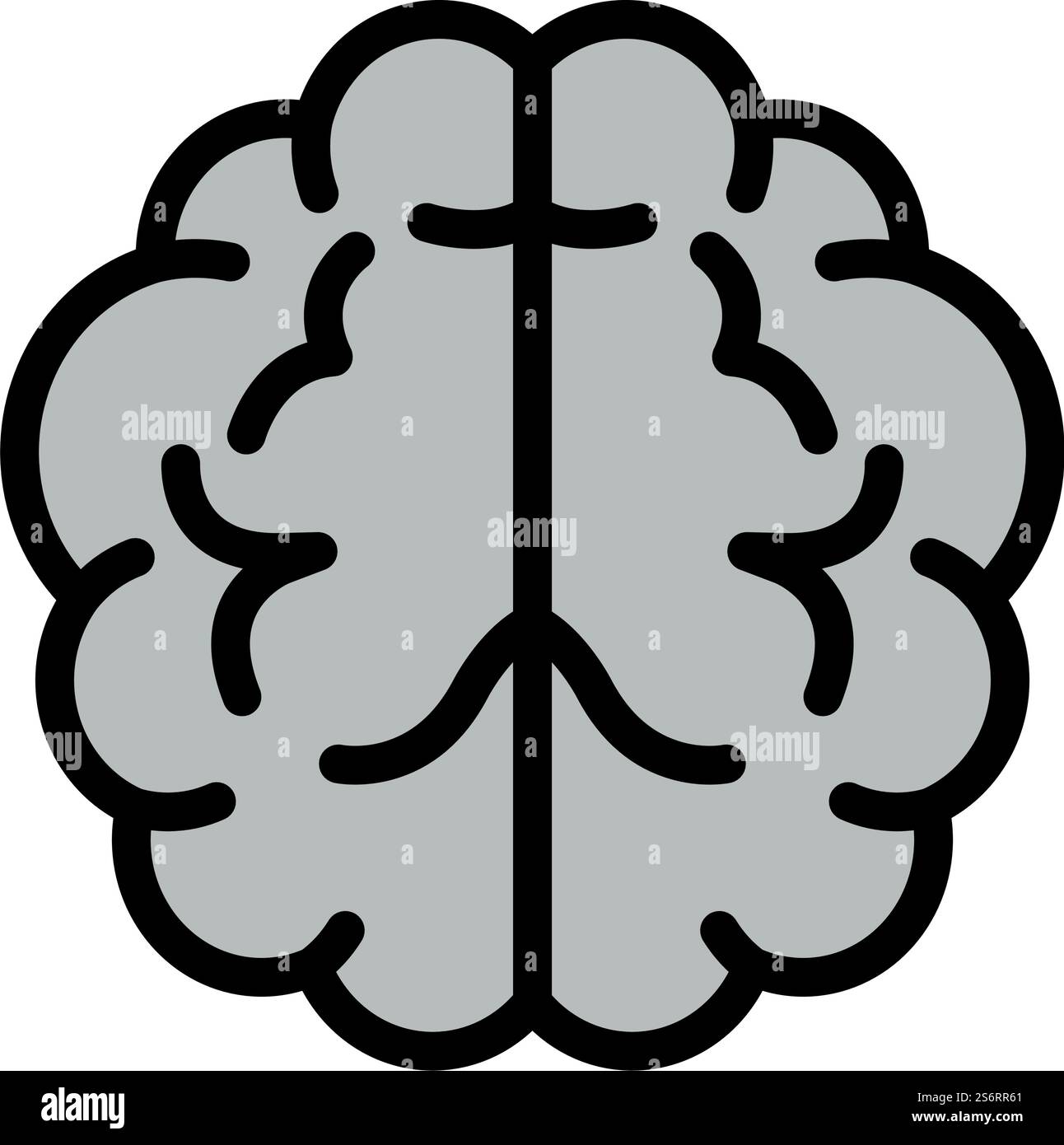 Brainstorm Icon. Editable Bold Outline With Color Fill Design. Vector ...