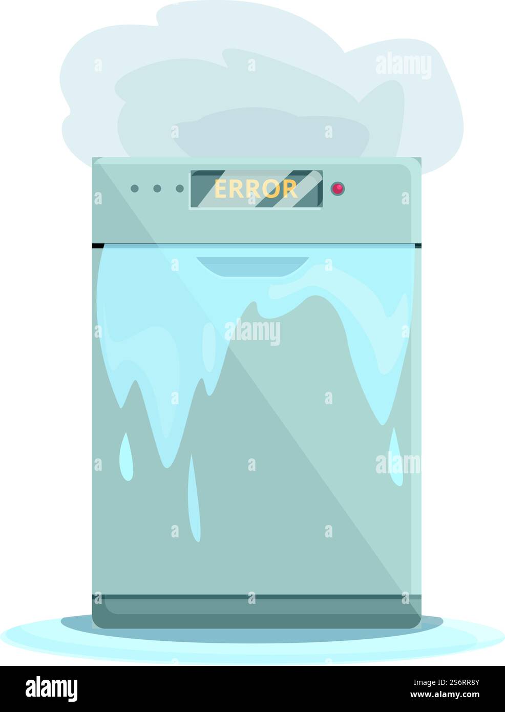 Repair dishwasher home icon cartoon vector. Electrical household ...