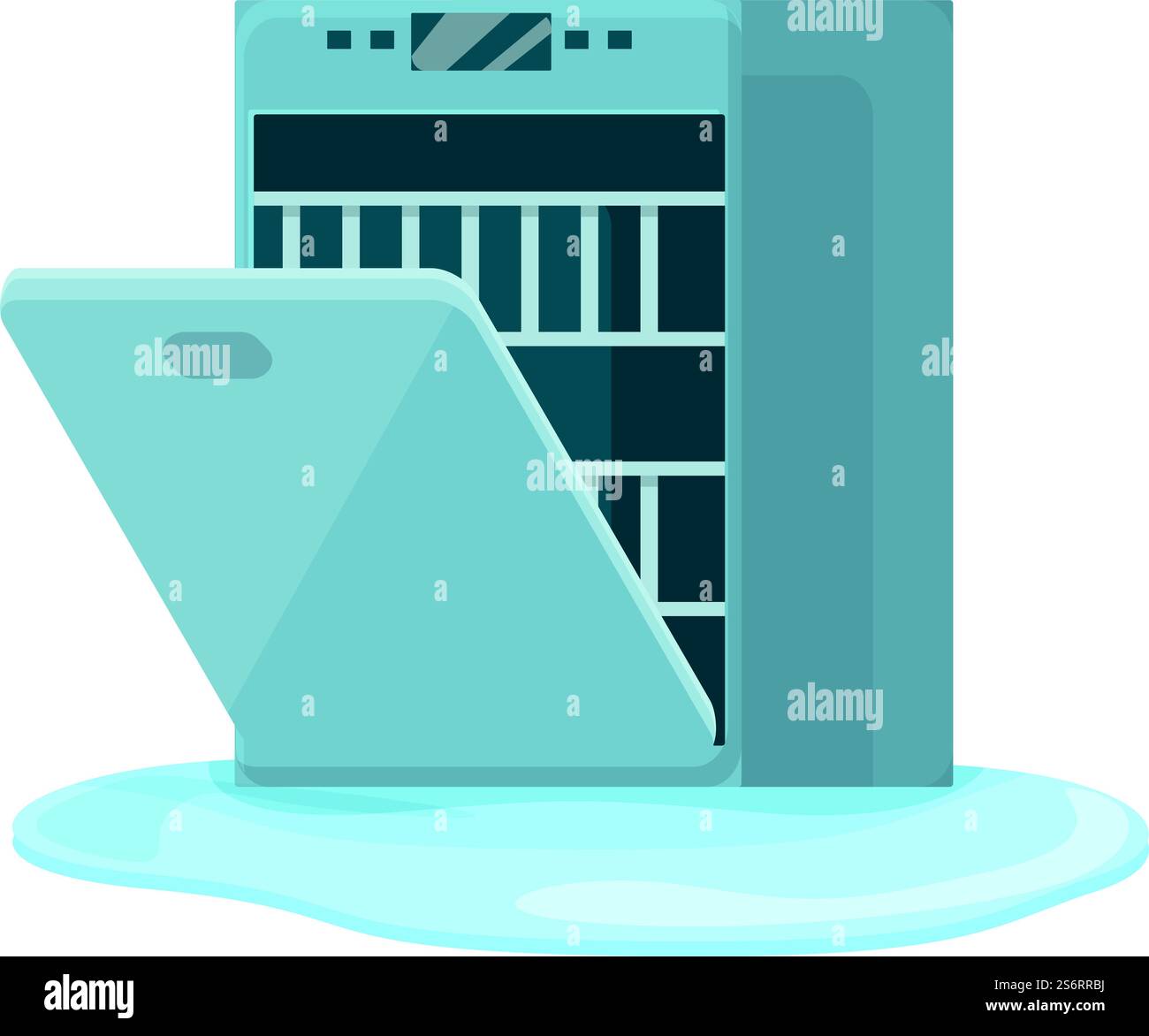 Sink dishwasher icon cartoon vector. Kitchen plumbing. Repair service ...