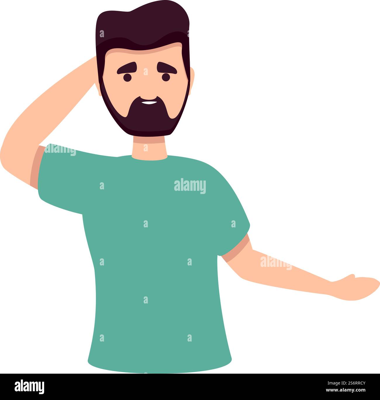 Man memory icon cartoon vector. Alzheimer dementia. Positive face. Man ...