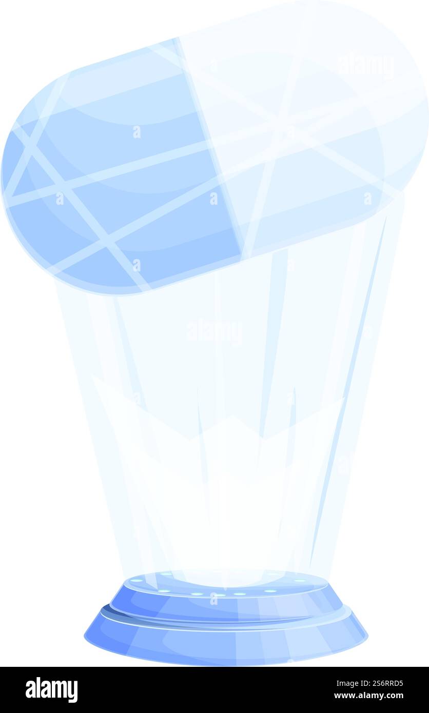 Medicine hologram icon cartoon vector. Medical data. Digital health ...