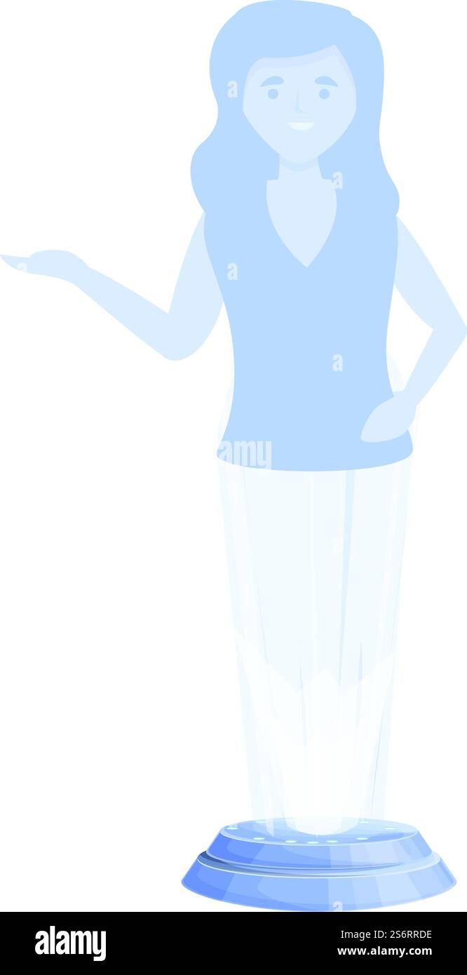 Hologram interface icon cartoon vector. Display data. Future technology ...
