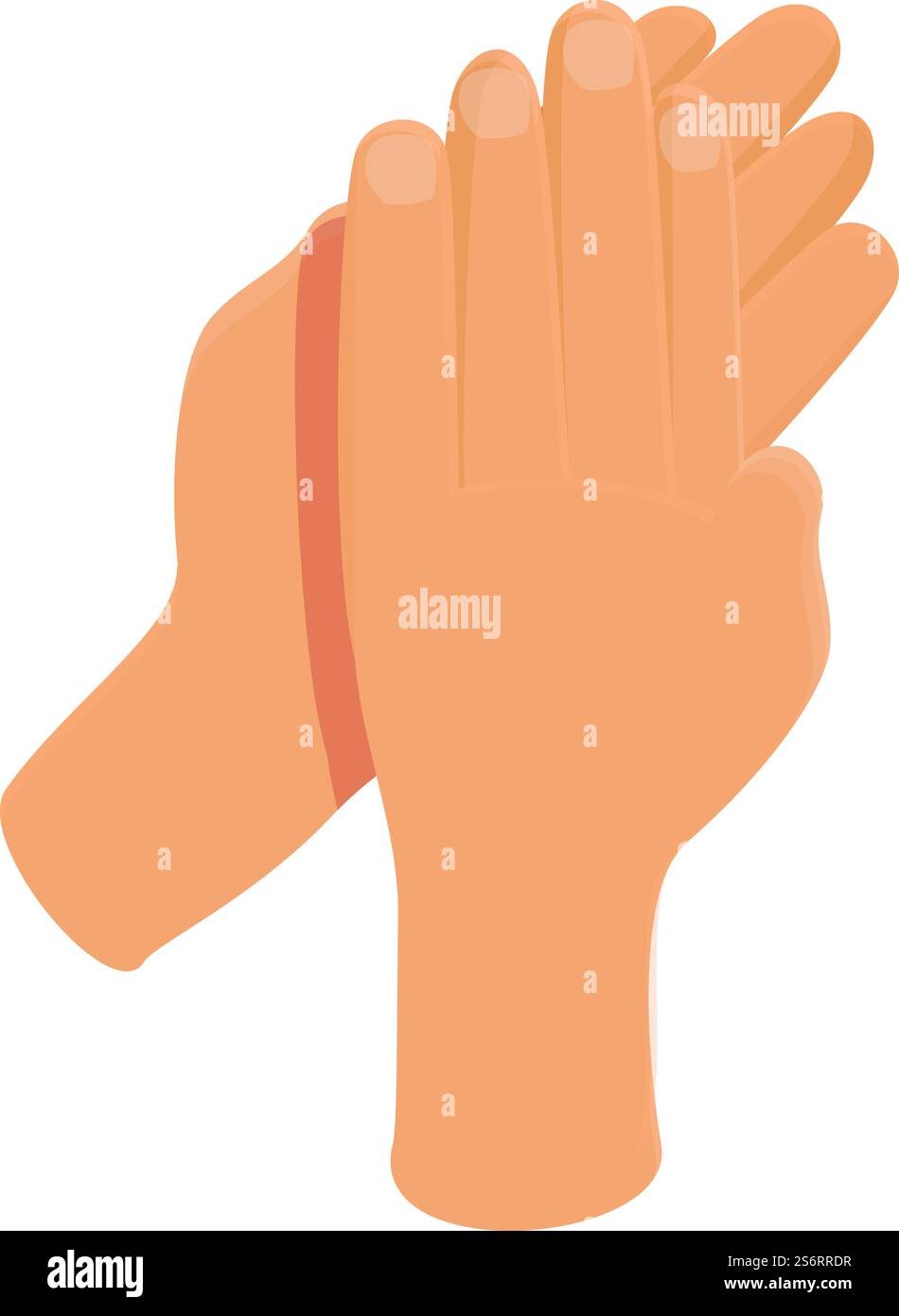 Party hand clap icon cartoon vector. Applause crowd. Concert encourage ...