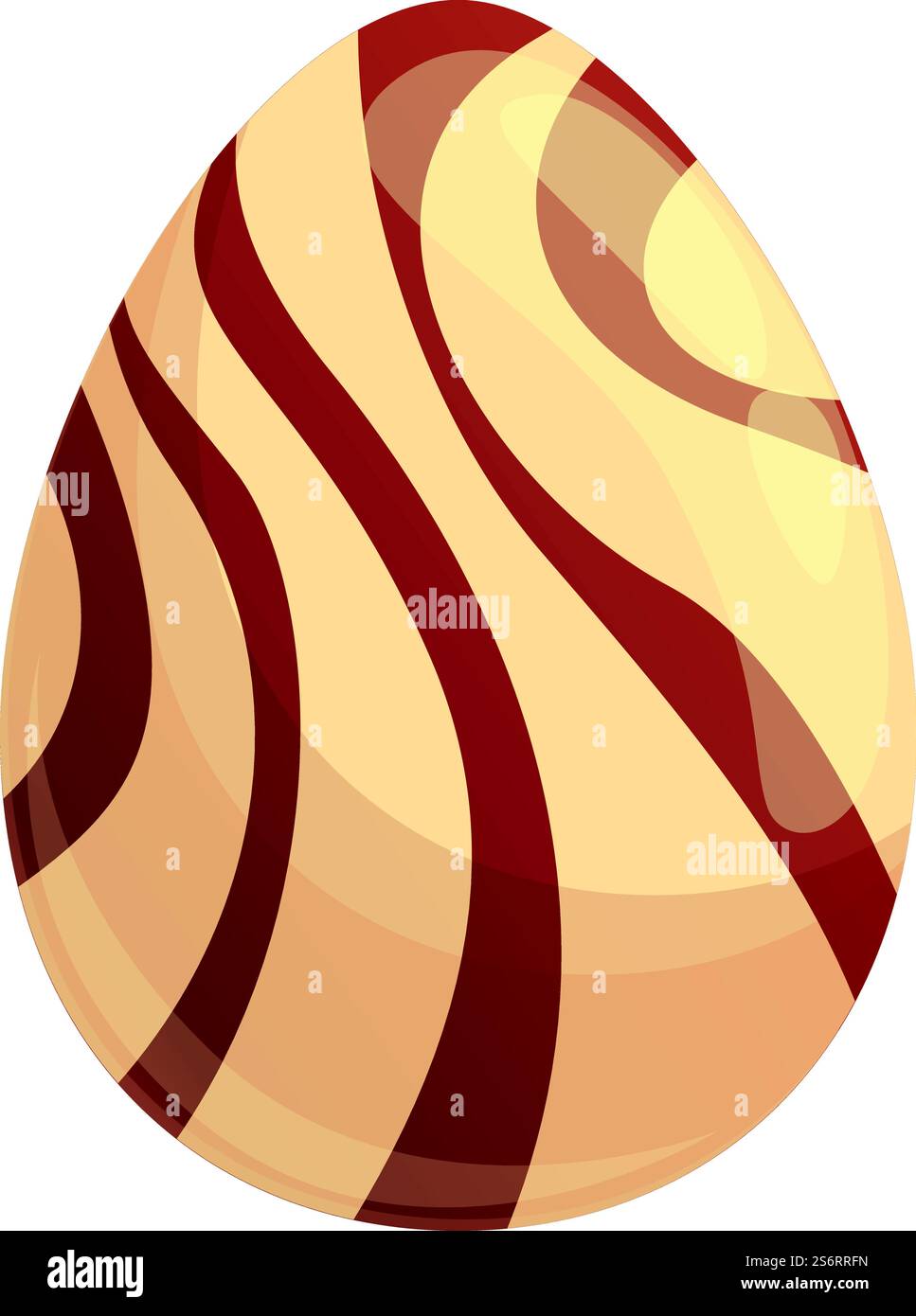 French chocolate egg icon cartoon vector. Easter candy. Caramel egg ...