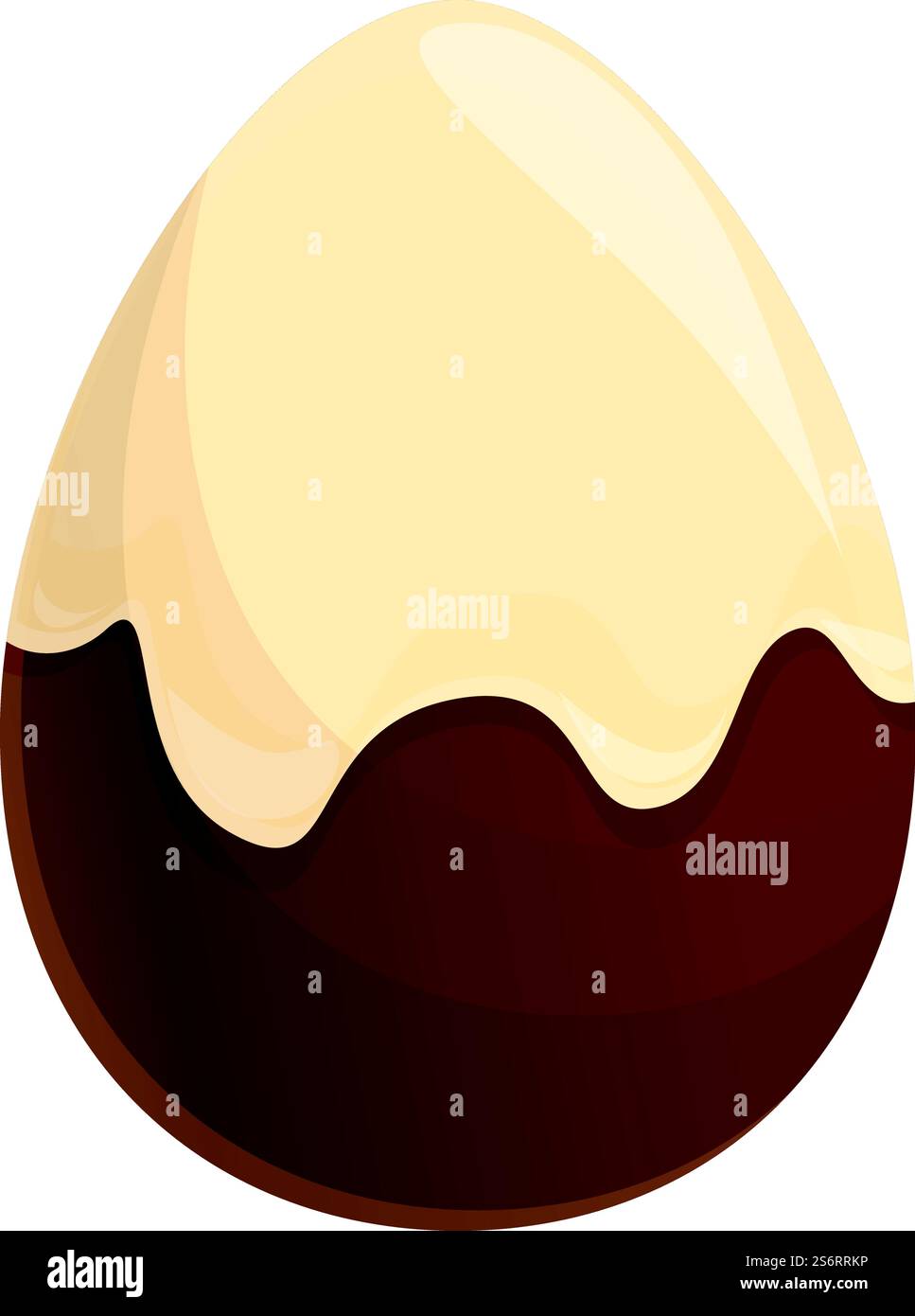 New milk chocolate egg icon cartoon vector. Brown caramel. Surprise egg ...