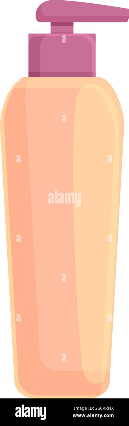 Shampoo dispenser icon cartoon vector. Cosmetic bottle. Soap pump ...