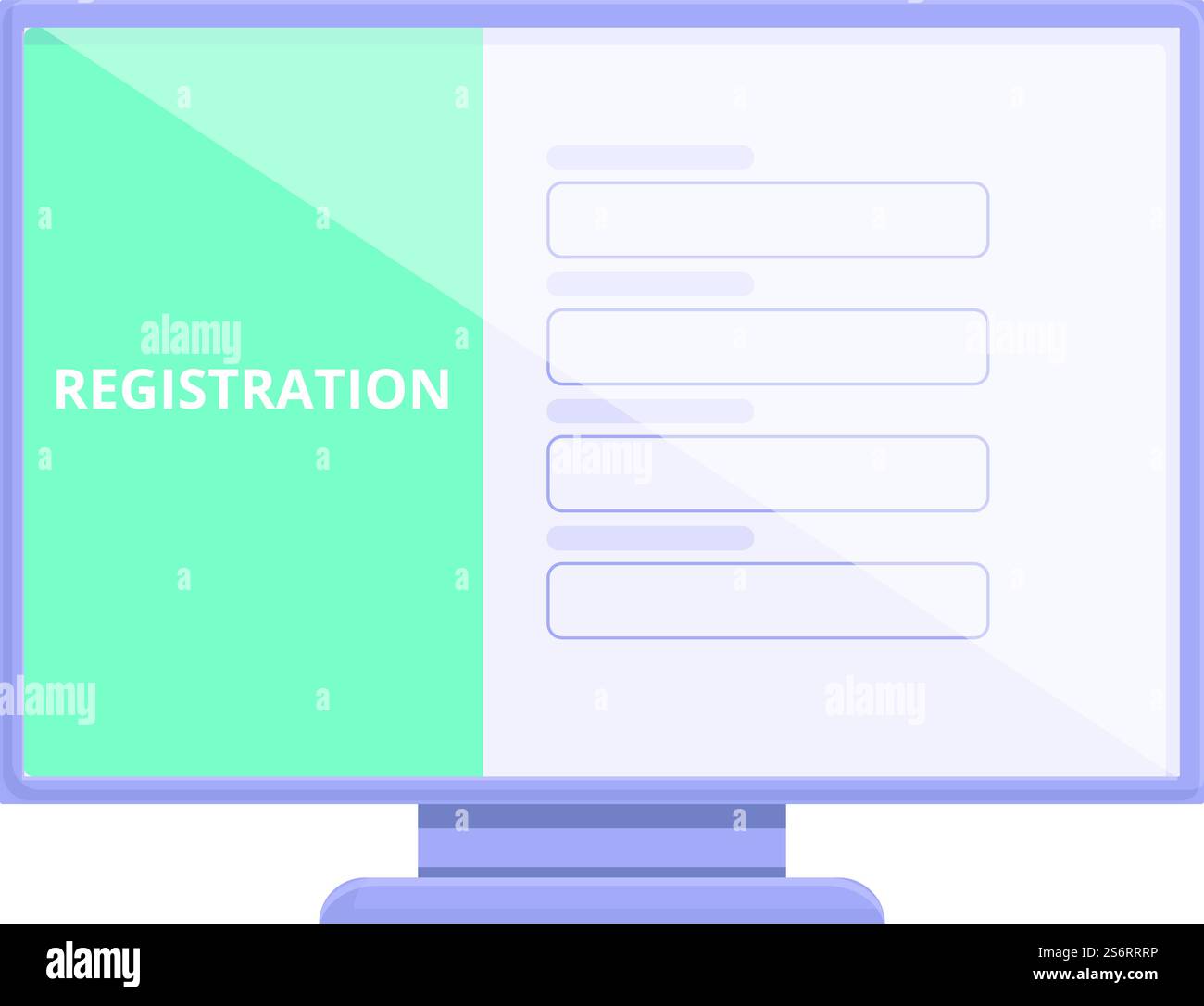 People register icon cartoon vector. Online user. Form login. People ...