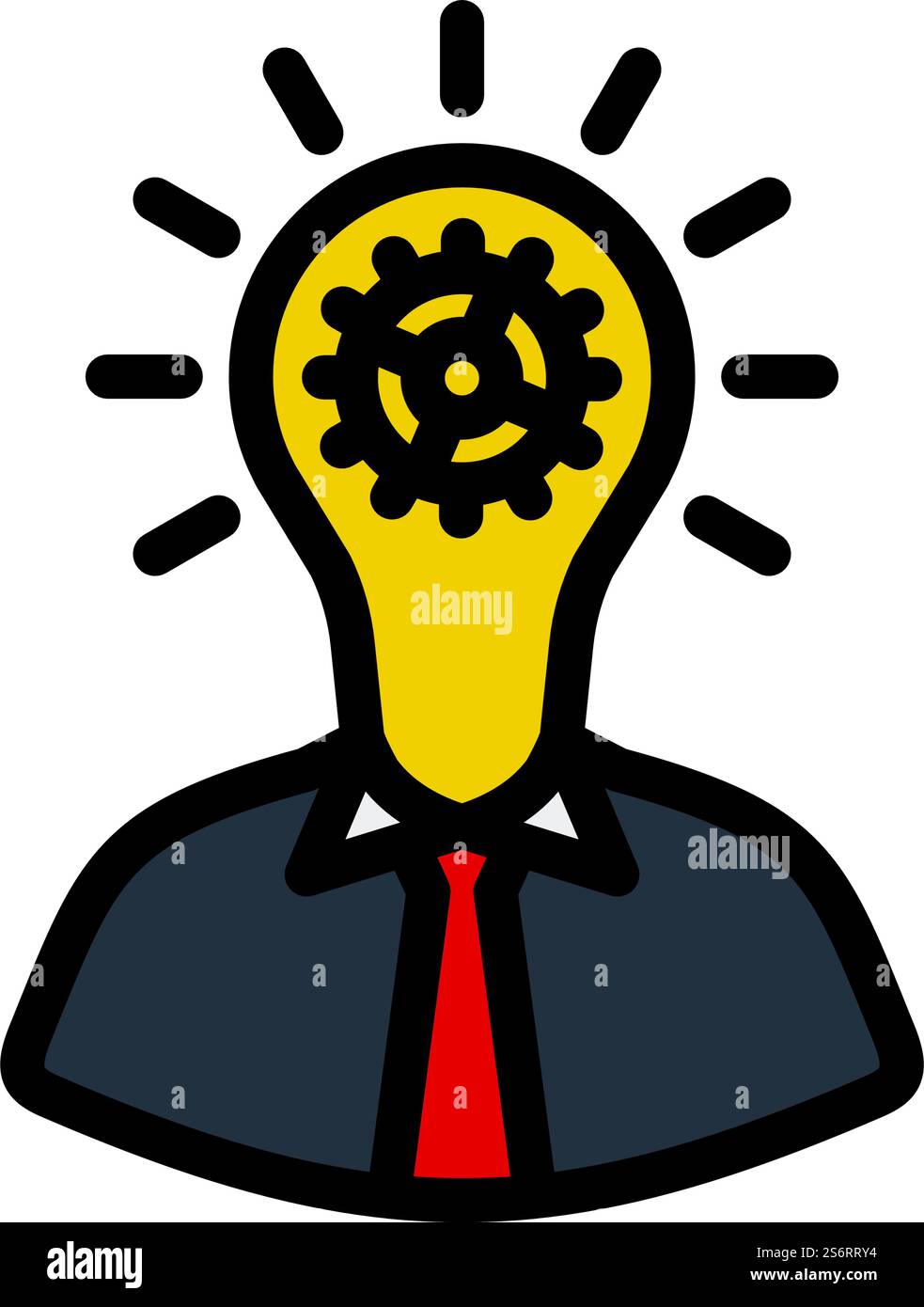 Innovation Icon. Editable Bold Outline With Color Fill Design. Vector ...
