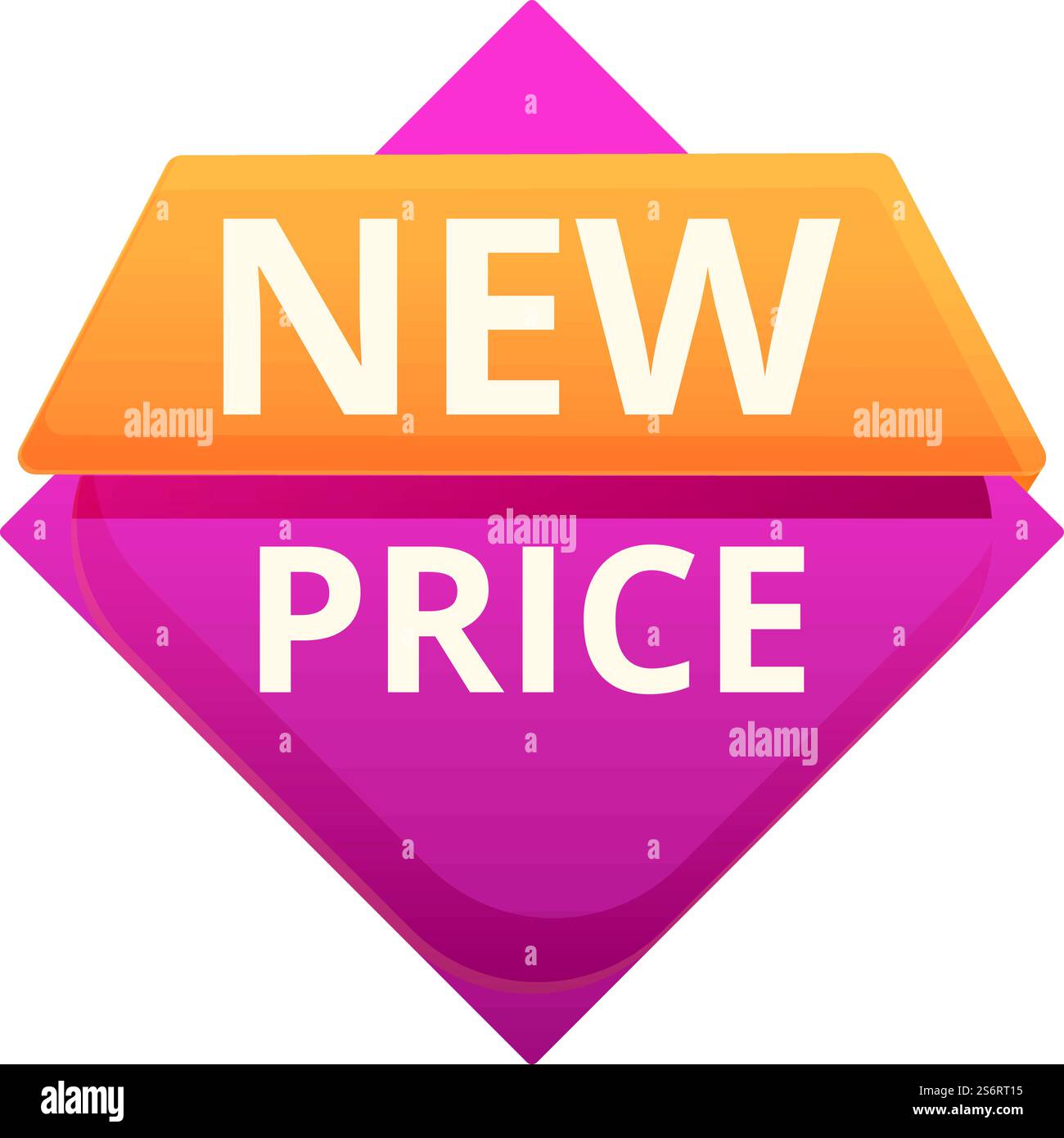 Vibrant new price icon cartoon vector. Label tag. Flash sale. Vibrant ...
