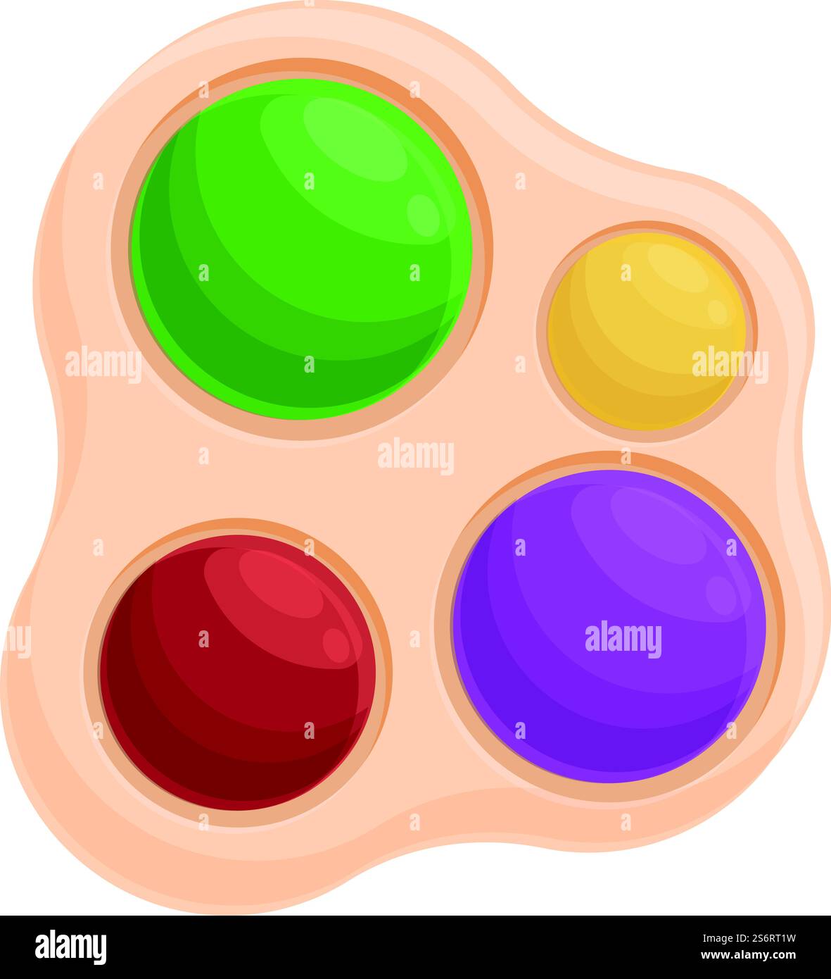 Antistress popit toy icon cartoon vector. Fidget pop. Sensory game ...