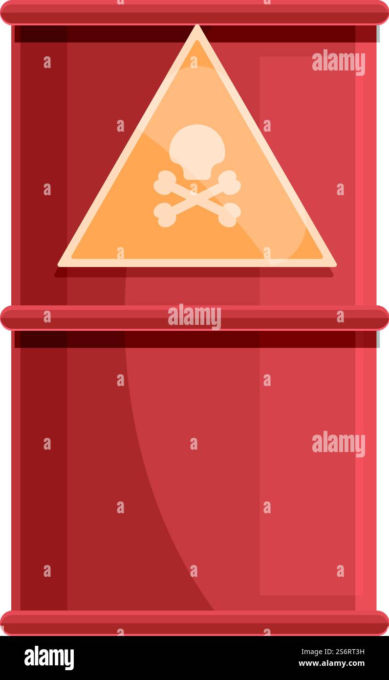 Chemical barrel icon cartoon vector. Toxic oil. Metal industry ...