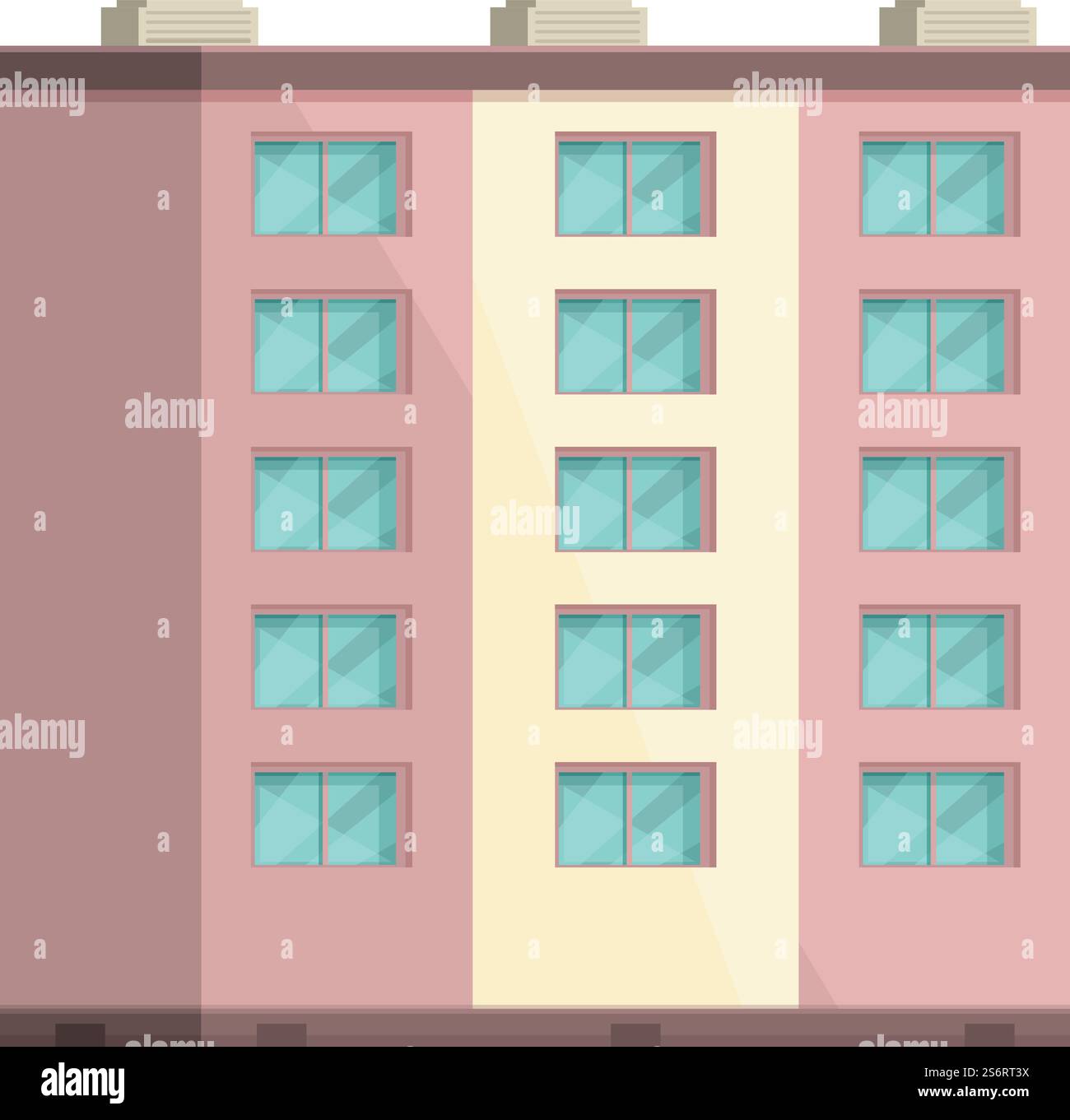 Miniature multistory icon cartoon vector. High building. Residential ...