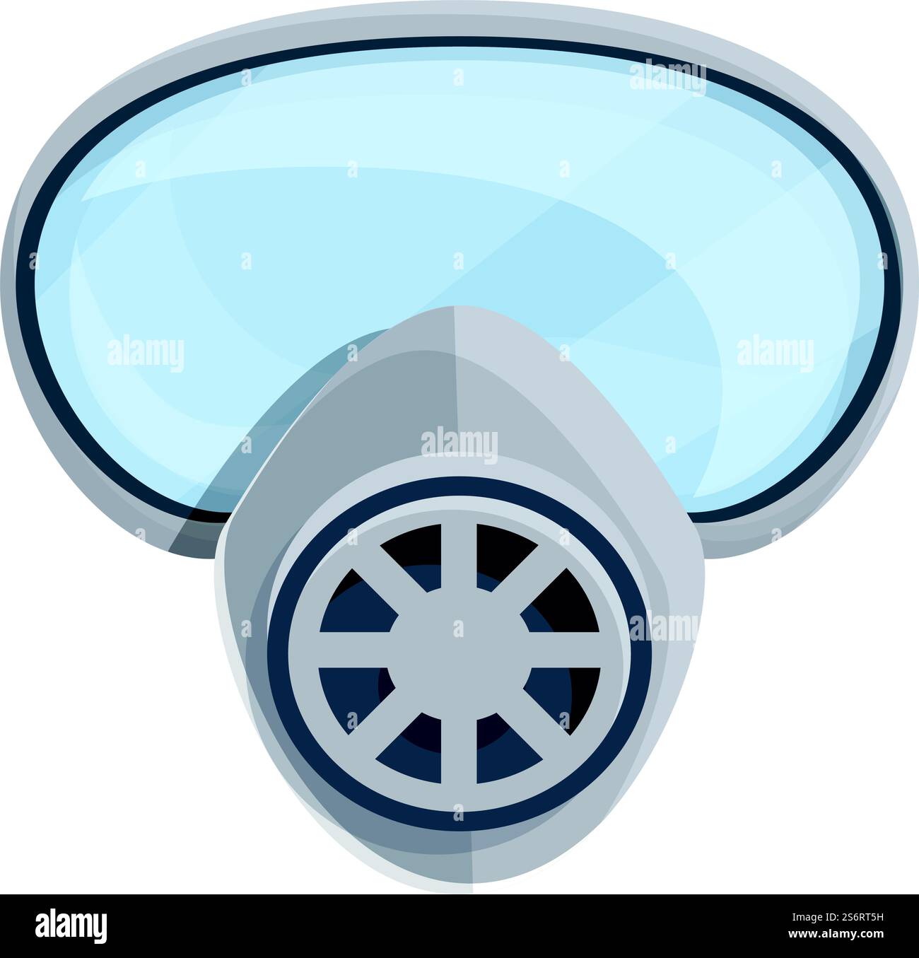 Gas mask icon cartoon vector. Respiratory equipment. Mouth wear. Gas ...