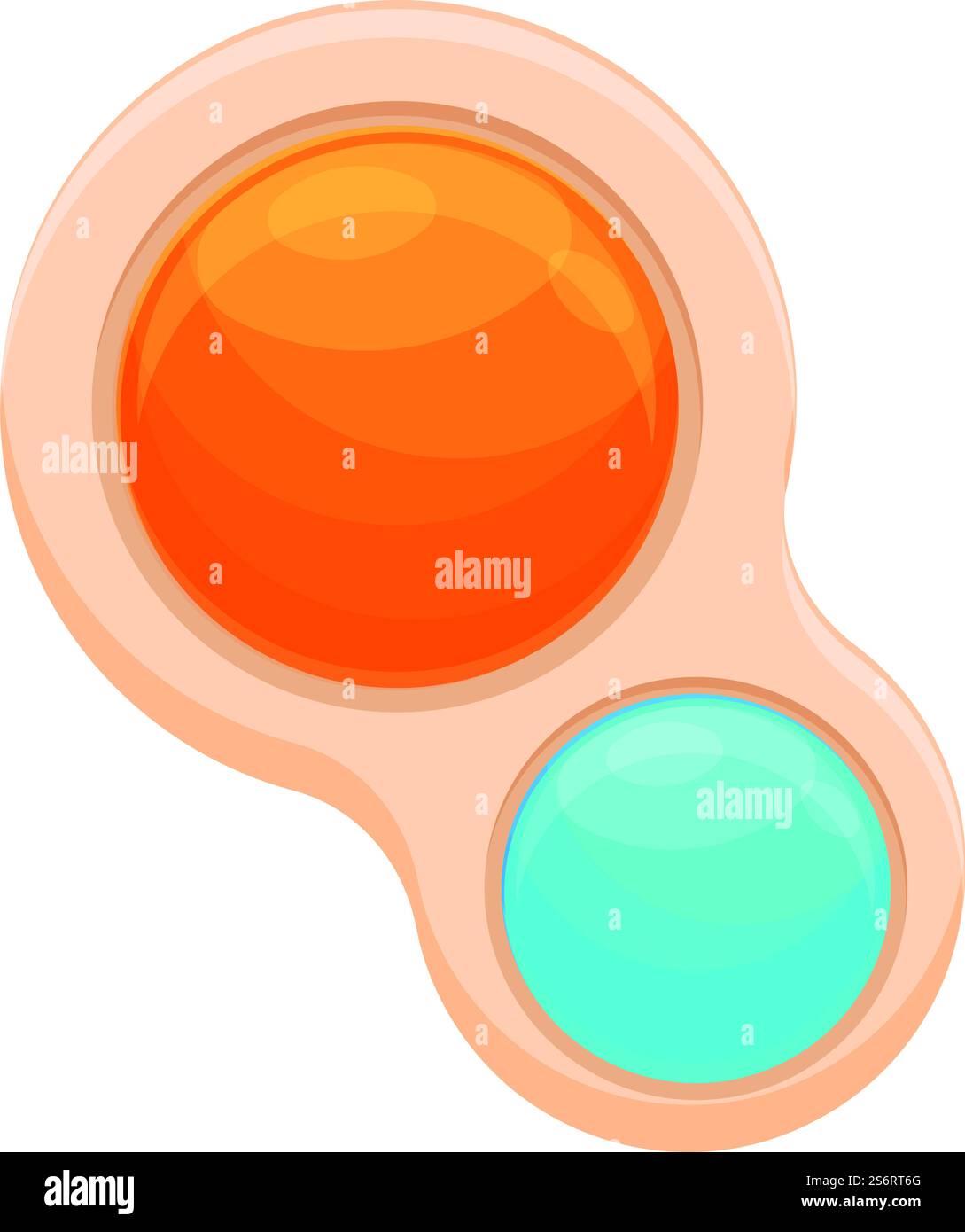 Small popit toy icon cartoon vector. Fidget pop. Push bubble. Small ...