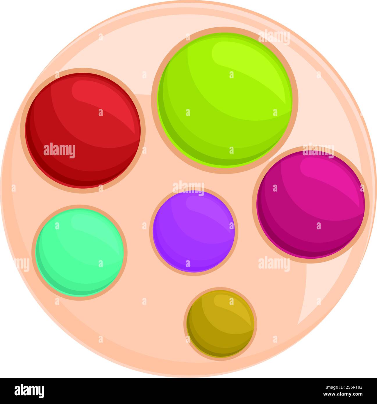 Addictive popit toy icon cartoon vector. Sensory stress. Antistress ...