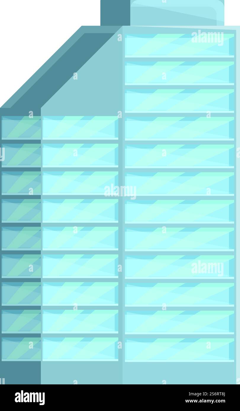 Map multistory icon cartoon vector. Apartment building. Residential ...