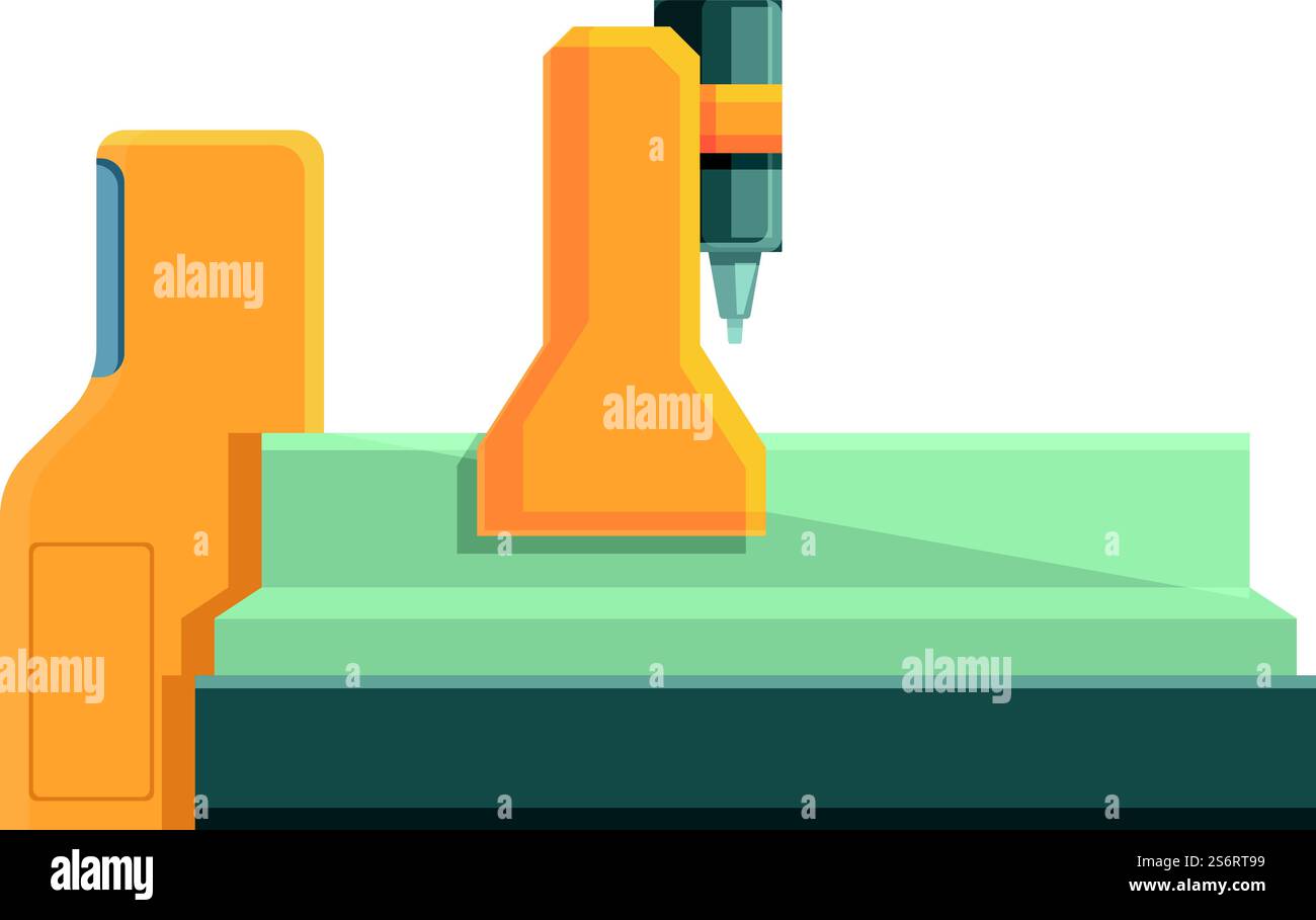 Arm robot machine icon cartoon vector. Factory industry. Industrial ...