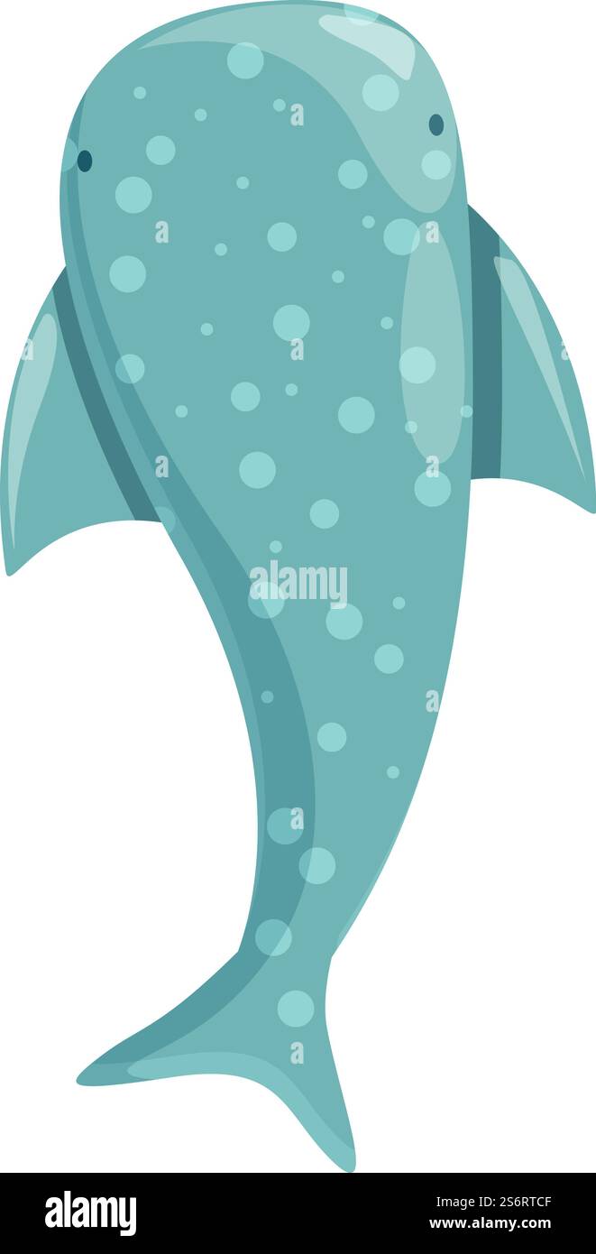 Pacific whale shark icon cartoon vector. Ocean animal. Marine fish ...
