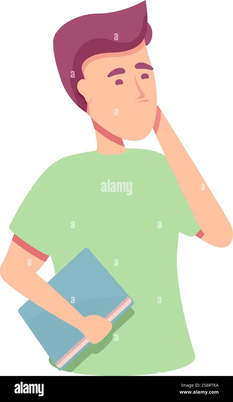 Student memory icon cartoon vector. Dementia loss. Care disease ...