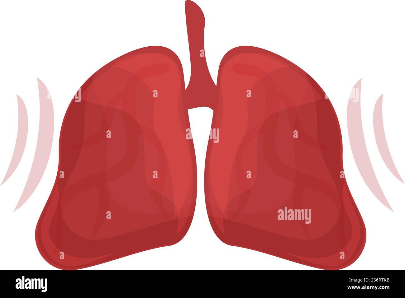 Lungs pain icon cartoon vector. Panic attack. Nervous stress. Lungs ...