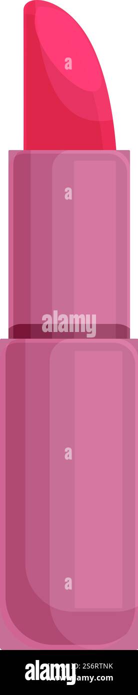 Lipstick icon cartoon vector. Makeup lip. Container lipstick. Lipstick ...