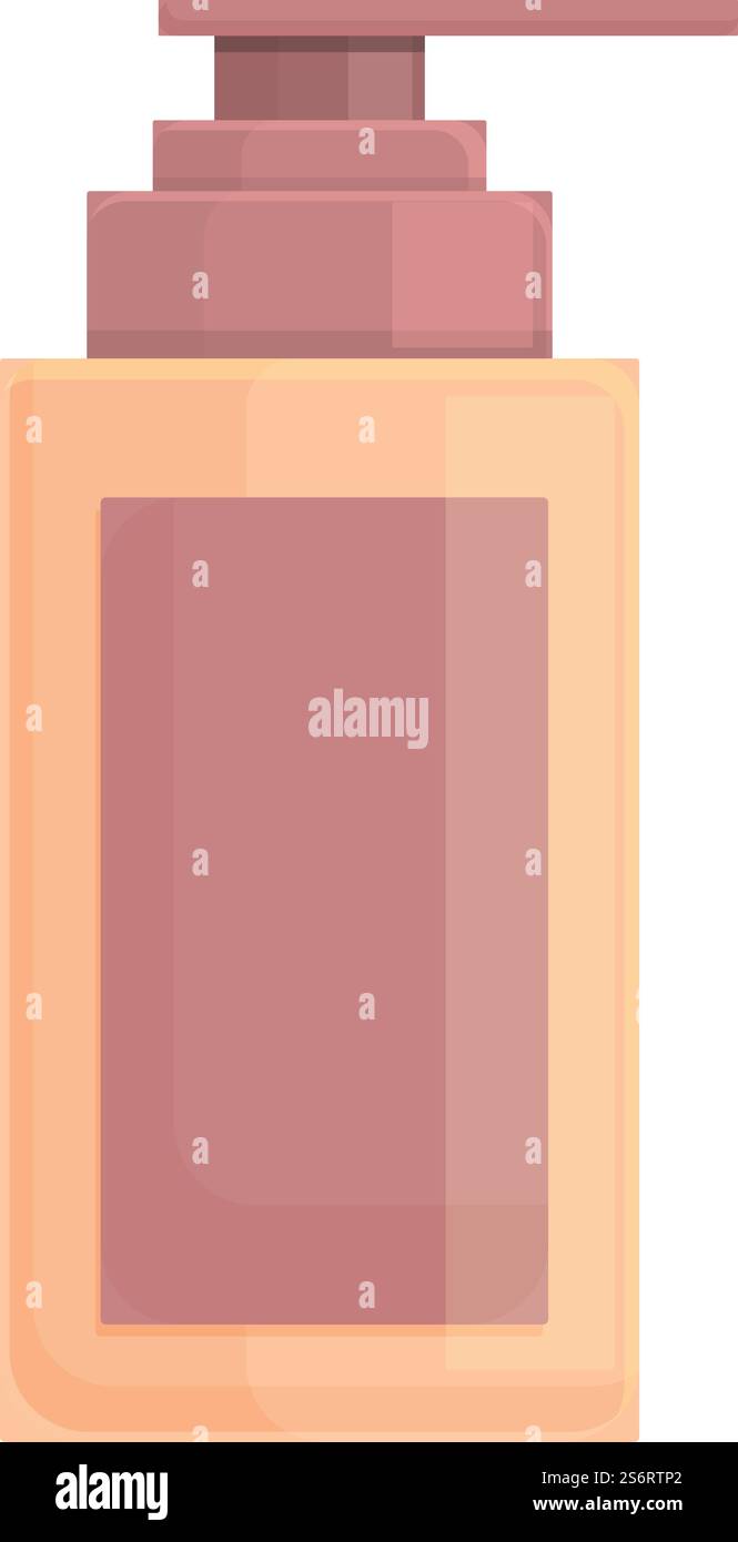 Hair conditioner icon cartoon vector. Cosmetic bottle. Shampoo gel ...