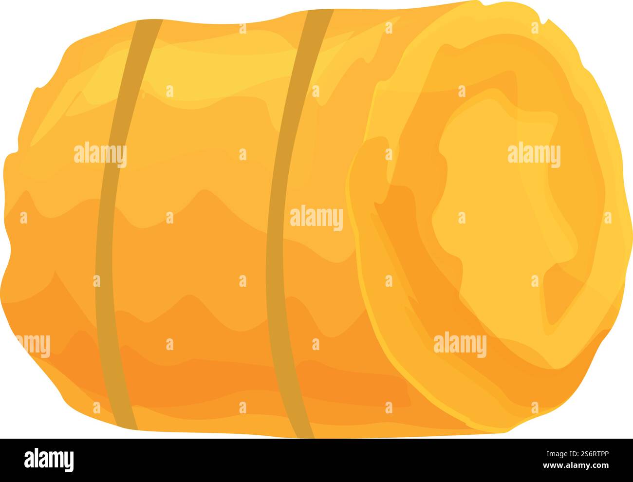 Bale hay roll icon cartoon vector. Straw haystack. Farm stack. Bale hay ...