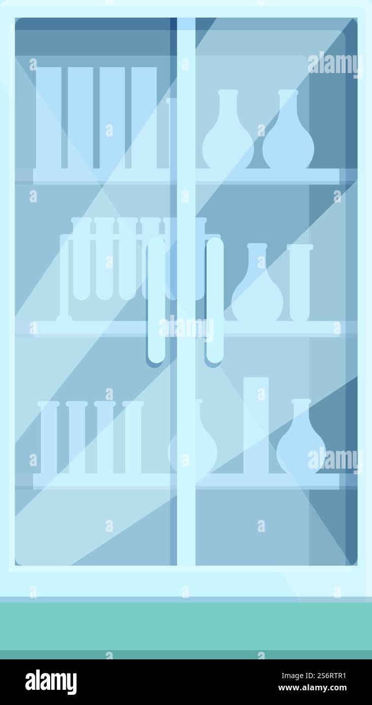 Lab wardrobe icon cartoon vector. Chemistry test. Medicine equipment ...