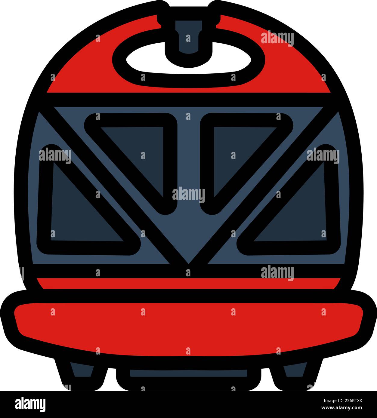 Kitchen Sandwich Maker Icon. Editable Bold Outline With Color Fill ...