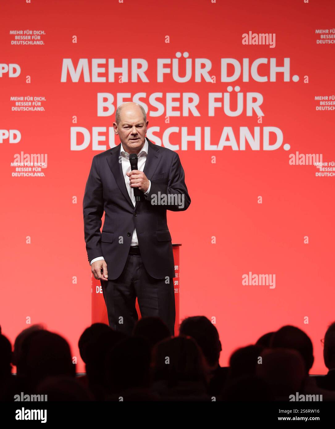 Olaf Scholz SPD Bundestagswahlkampf 2025, Auftaktveranstaltung der SPD ...