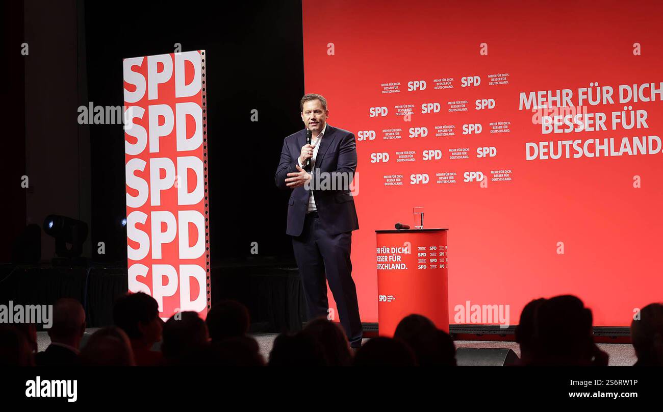 Lars Klingbeil SPD Bundestagswahlkampf 2025, Auftaktveranstaltung der ...