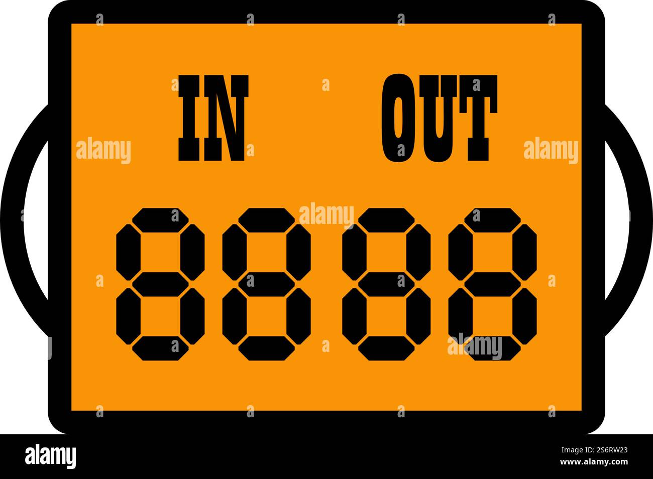 Icon Of Football Referee Scoreboard. Editable Bold Outline With Color ...